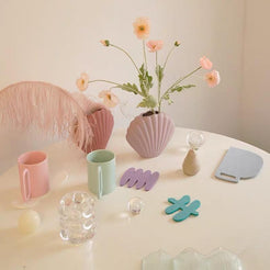 Pastel Pink Shell Vase | HOMELIVY