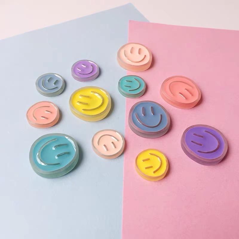 Smiley Face Pastel Fridge Magnets Set | HOMELIVY
