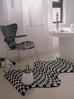 Wavy Checkered Rug – HOMELIVY